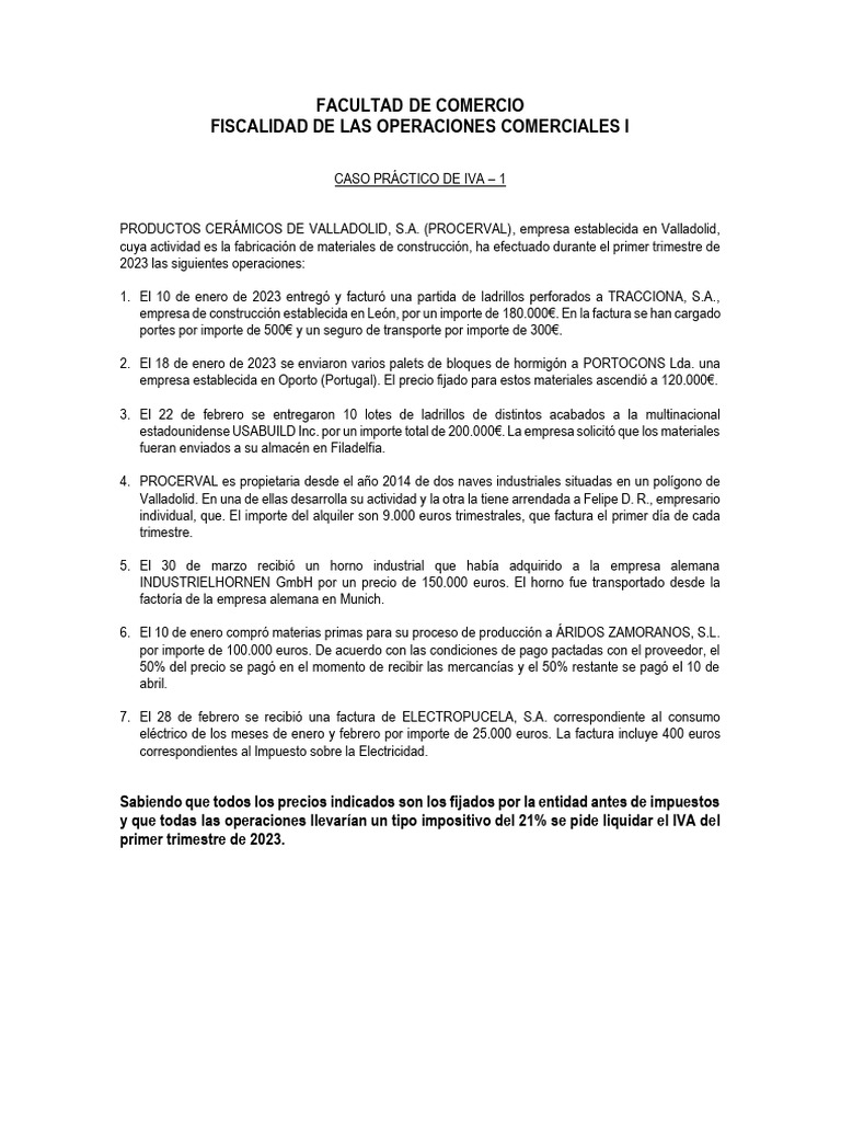 P.NO EVALUABLE IVA #1.docx | PDF | Business | Factura