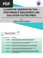 Annex C-1 - COT-Rubric For Proficient Teacher | PDF | Learning | Teachers