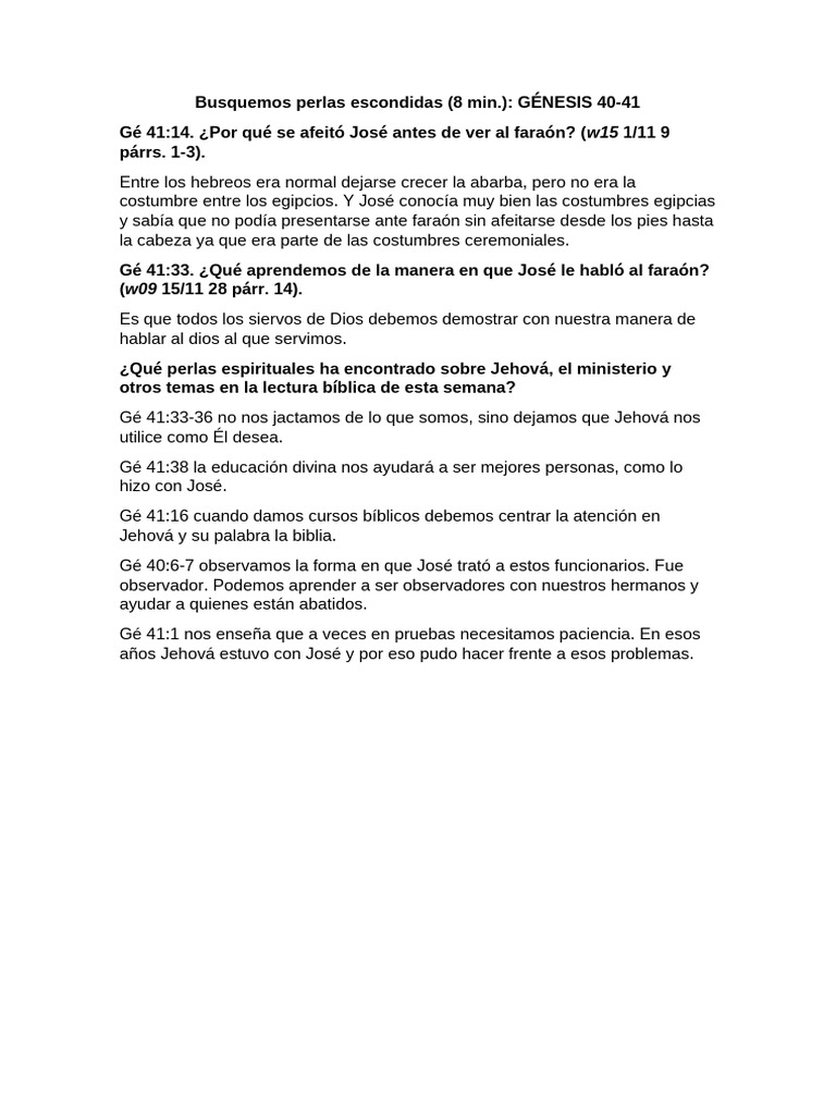Genesis 40, 41 | PDF