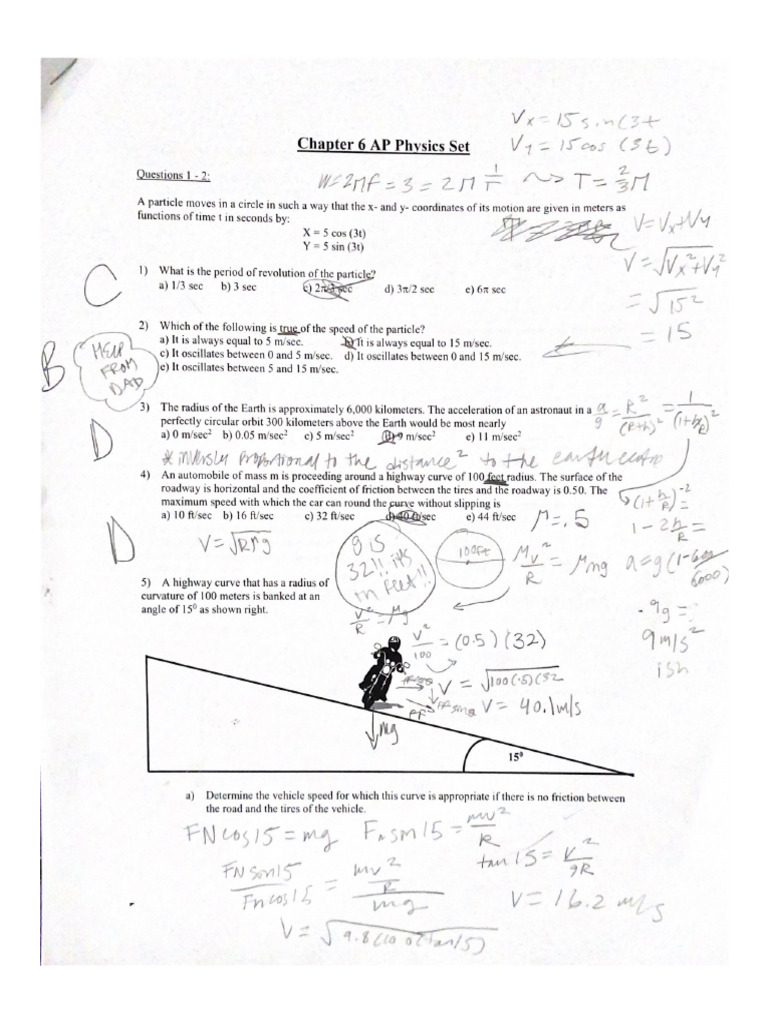Chapter 6 AP Physics | PDF