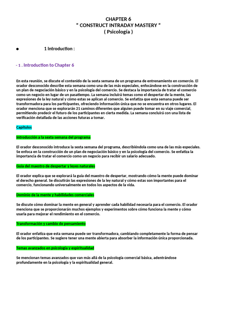 Psicologia de Chapter 6 - LIT Trading | PDF | Comerciante (Finanzas ...