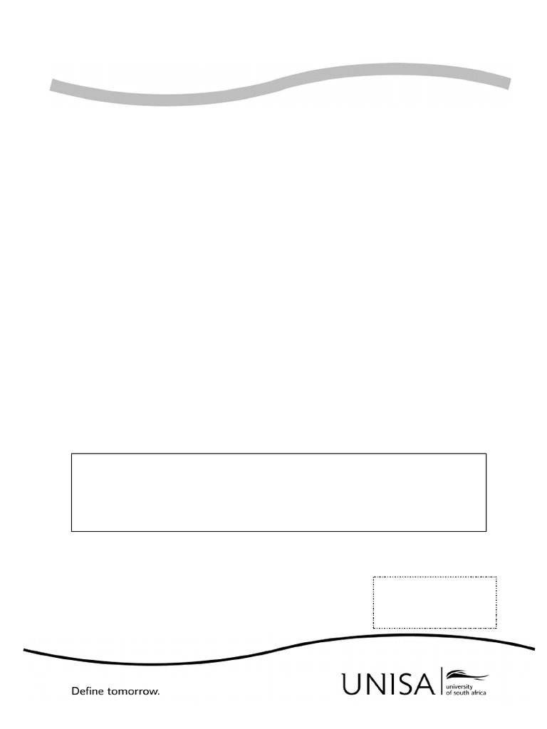 Tutorial Letter 101/3/2025: Personality Theories | PDF | Turnitin | Educational Technology