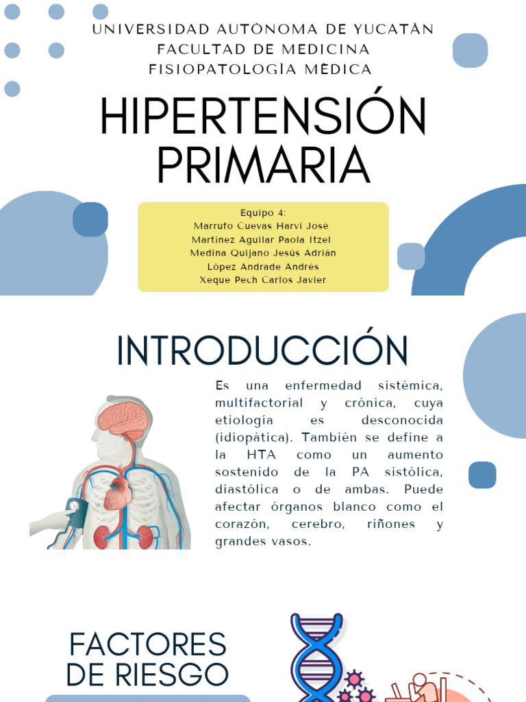 4-Hipertensión Primaria | PDF | Hipertensión | Sistema cardiovascular