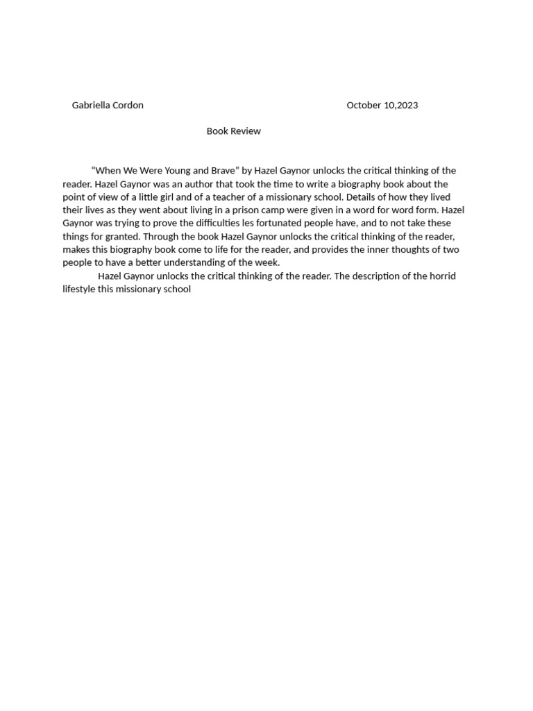 Book Review 9th Grade | PDF