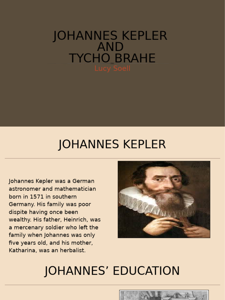 Johannes Kepler and Tycho Brahe | PDF