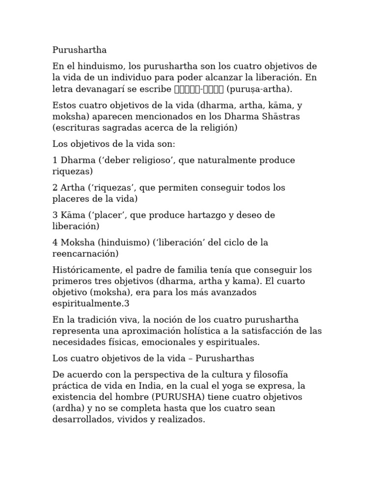 Purushartha | PDF