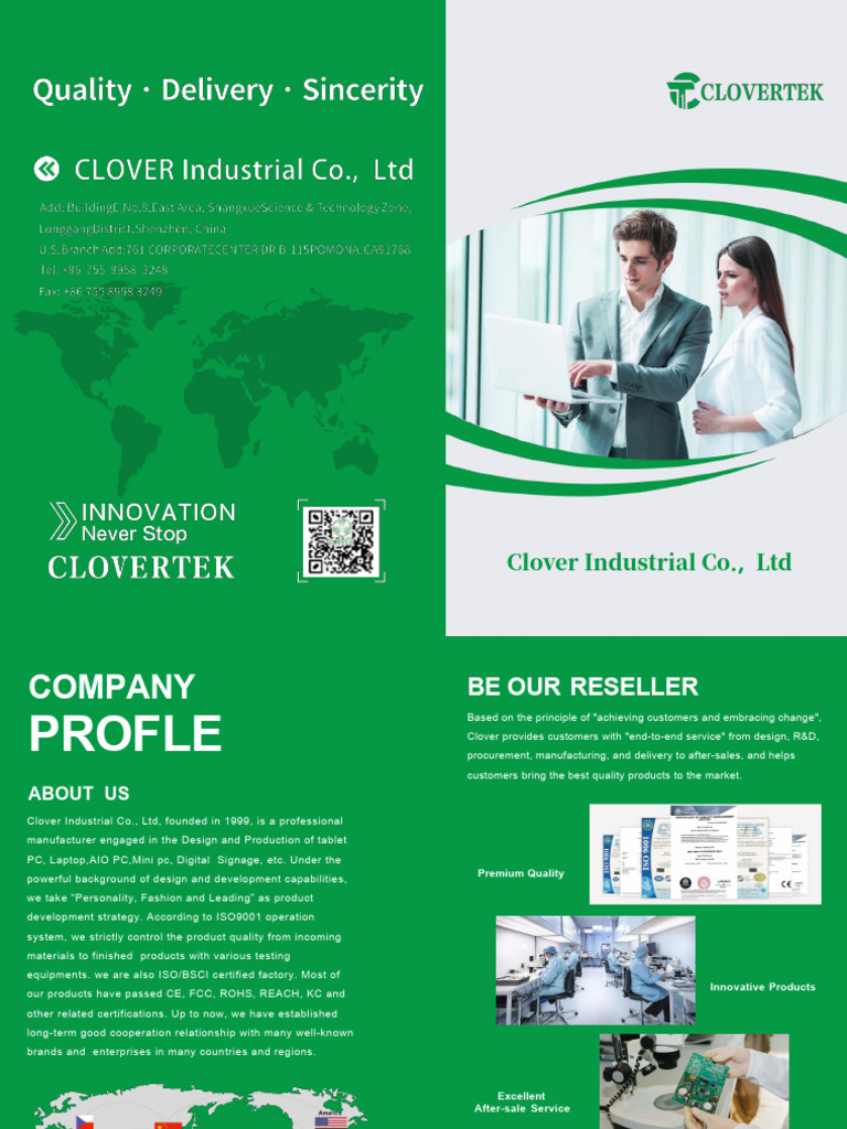 014d57b8 c184 46e2 A159 Ce9797928f2fProduct Brochure From Clover | PDF | Usb | Laptop