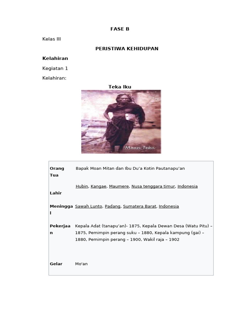 Kehidupan dan Tradisi Teka Iku | PDF