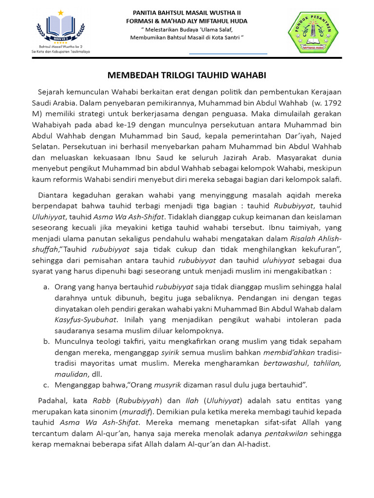 Sa'Il Bahstul Masail Wustho Jilid 2.PDF FART II | PDF