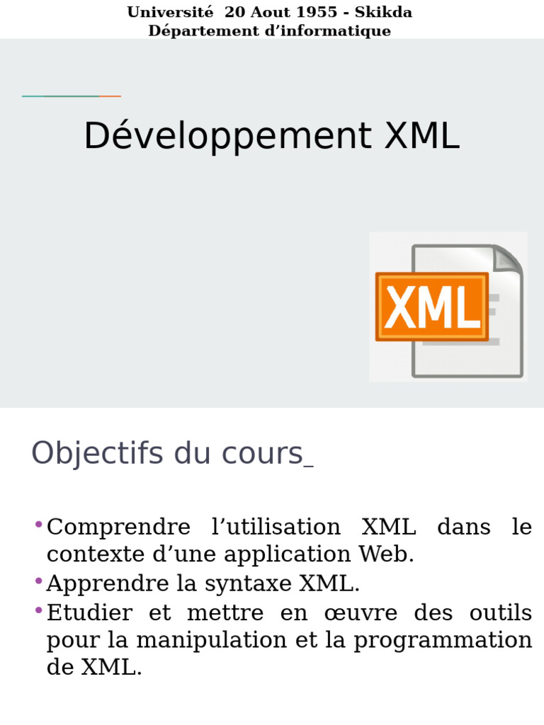 chapitre1partie2 | PDF | Langage de balisage | XML