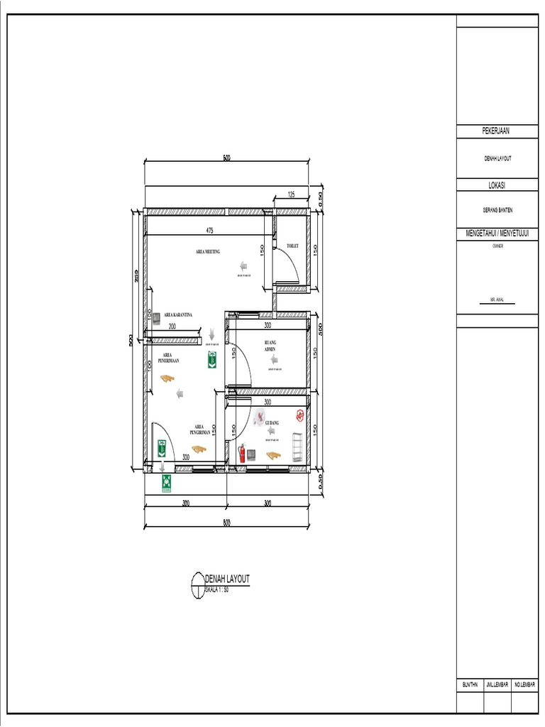Denah Layout Area Kerja | PDF