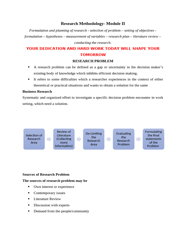 BRM 2 Module Study Material | PDF | Hypothesis | Theory