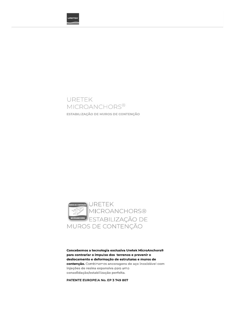 URETEK Microanchors | PDF