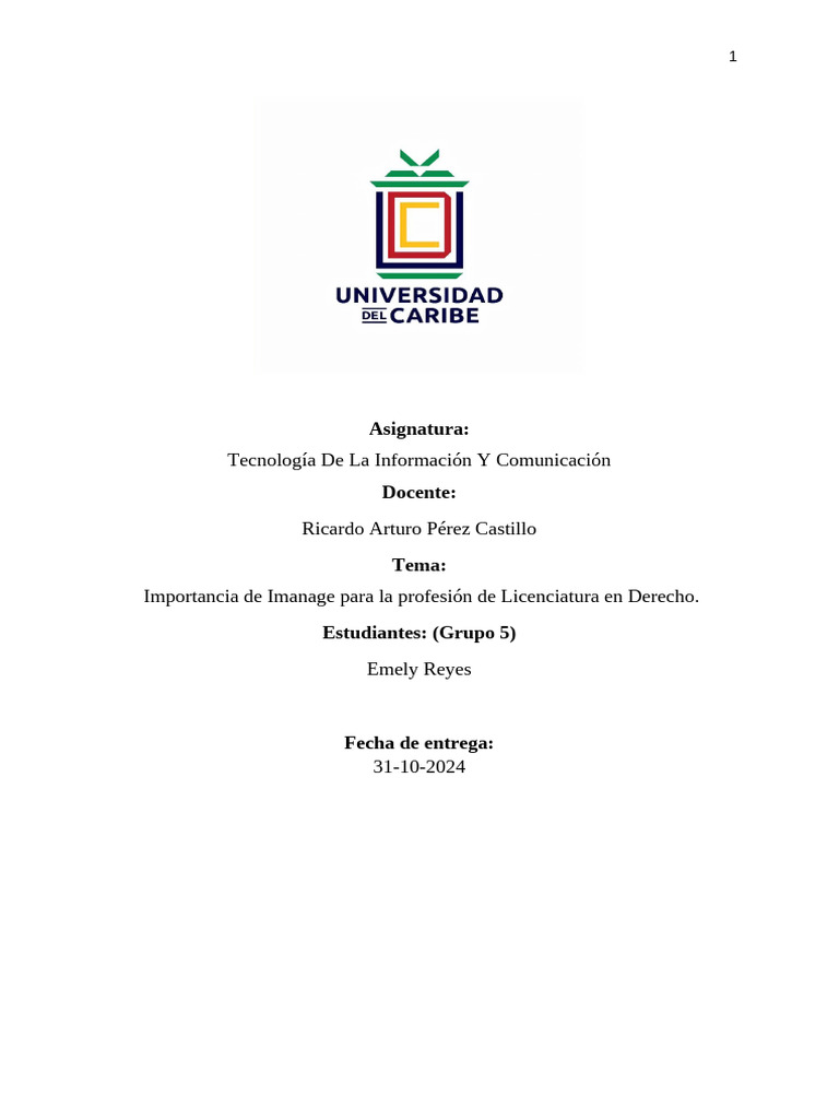 Trabajo Final Tic | PDF | Gestión del tiempo | Habilidades profesionales