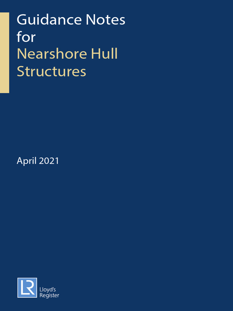 Guidance Notes For Nearshore Hull Structures | PDF | Ships | Liquefied ...