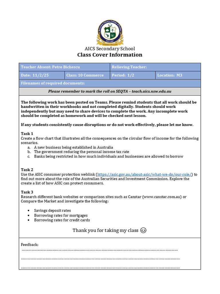 Class Cover Tasks for Petre Bichescu | PDF | Brand | Business