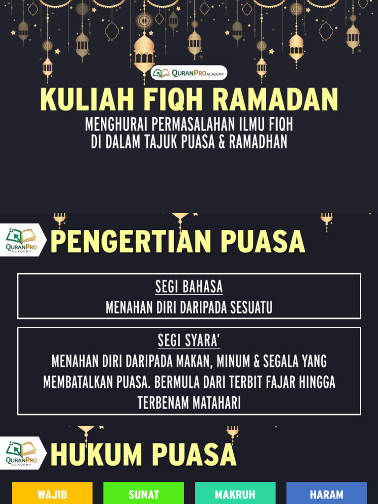 Fiqh Puasa | PDF