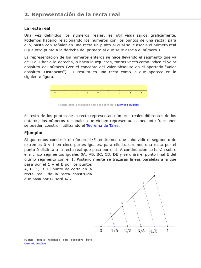 RepresentacioÌ N en La Recta de Fracciones e Irracionales | PDF