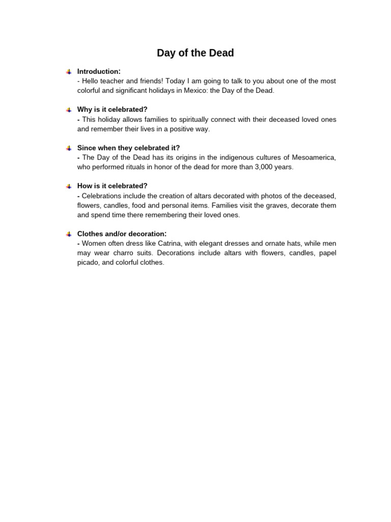 Understanding Day of the Dead Traditions | PDF