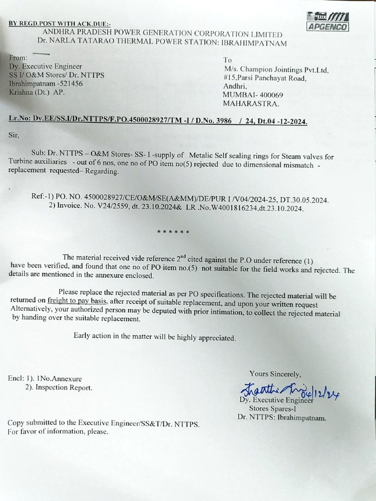 45-28927 Reject Letter | PDF