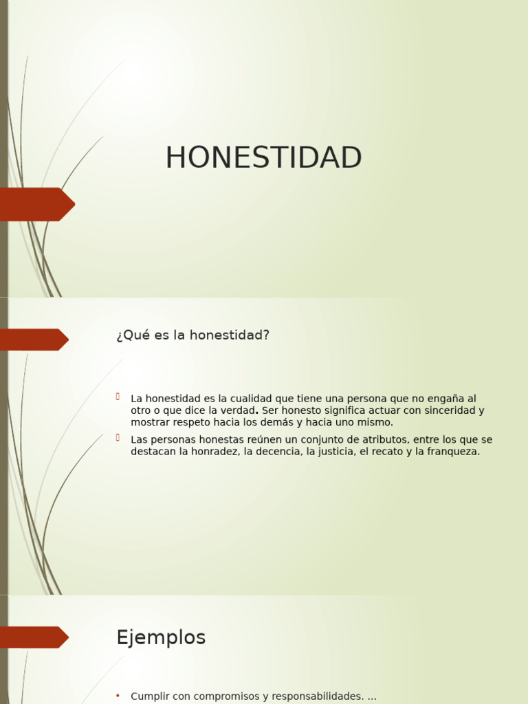 10 Ejemplos de Honestidad en Acción | PDF