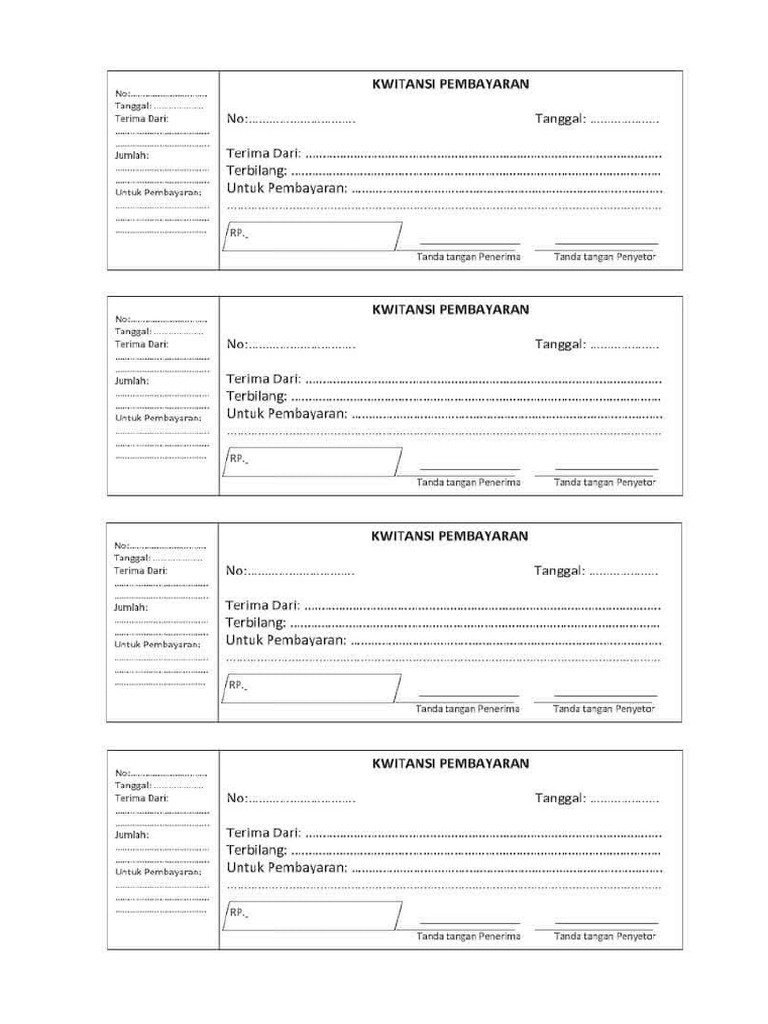 Kwitansi | PDF