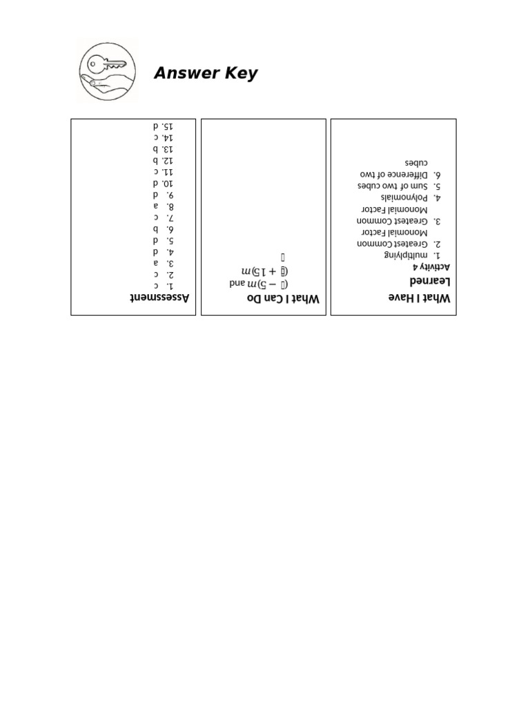 WEEK 1 ANSWER KEY | PDF