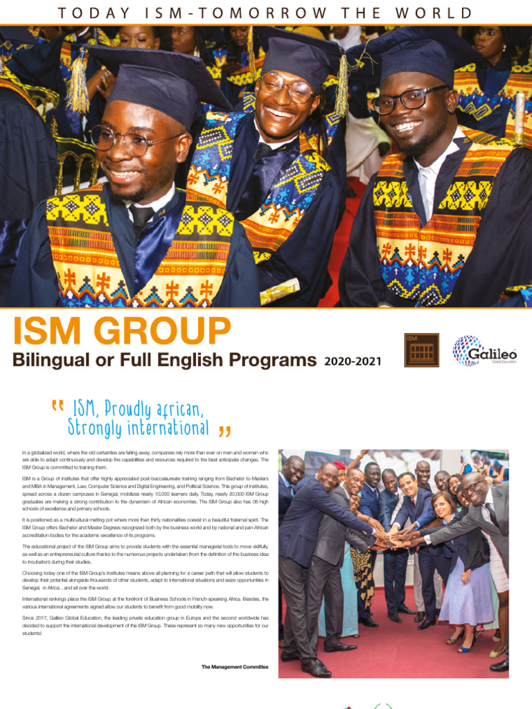 ISM Brochure ENGLISH | PDF | Marketing | Economics