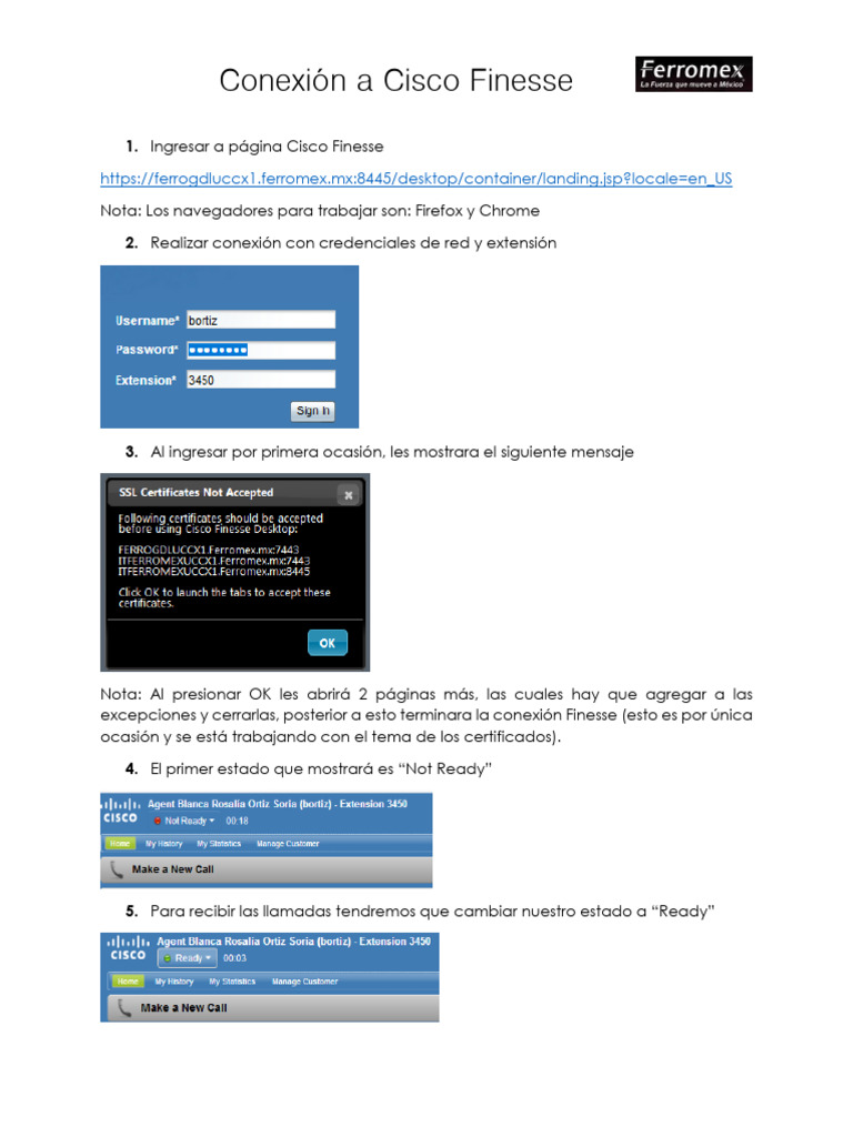 Guía Cisco Finesse | PDF