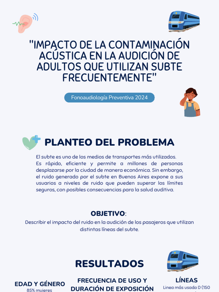 Contaminación Acústica en el Subte 2024 | PDF | ruido | Escuchando