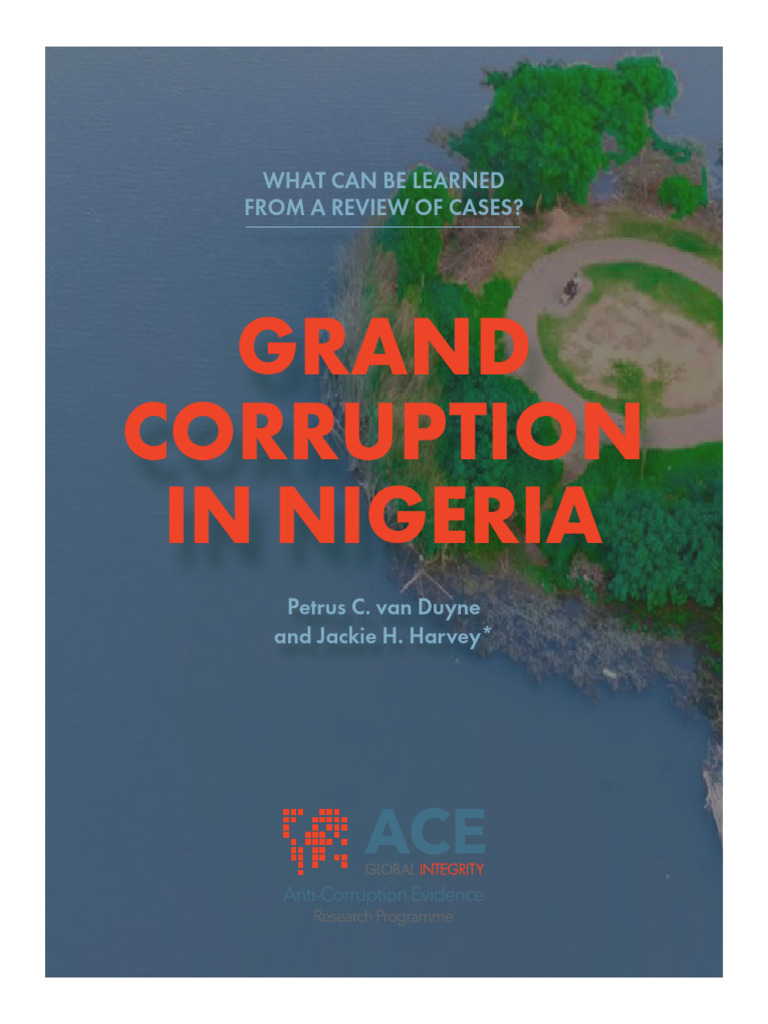 Grand Corruption Insights in Nigeria | PDF | Corruption | Bribery