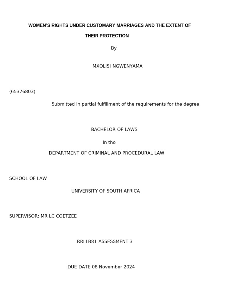 exam portfolio-1 | PDF | Marriage | Women's Rights