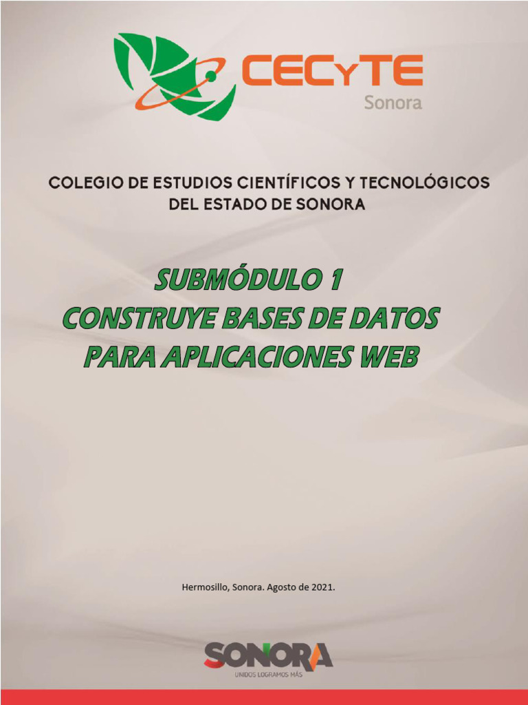 MIV S1 Construye Base de Datos para Aplicaciones Web | PDF | Bases de ...