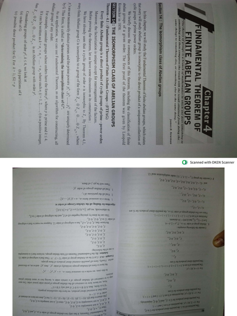 Group Theory - Chapter 4 | PDF