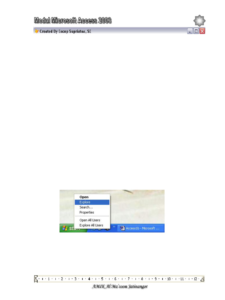 modul-microsoft-access-2003 | PDF