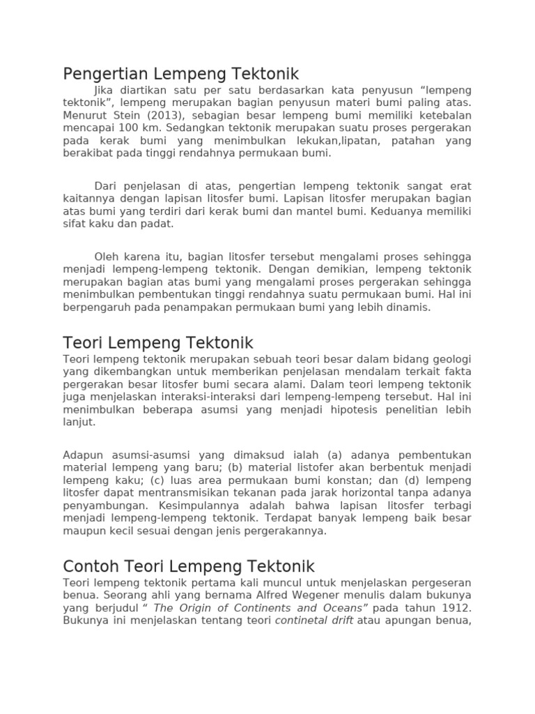 LEMPENG TEKTONIK | PDF