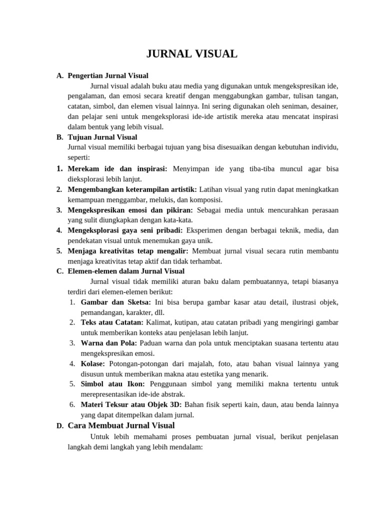 JURNAL VISUAL | PDF