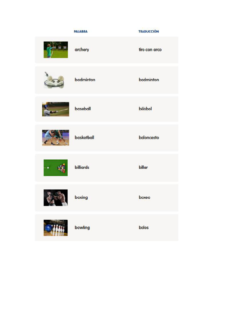 Sport Items | PDF