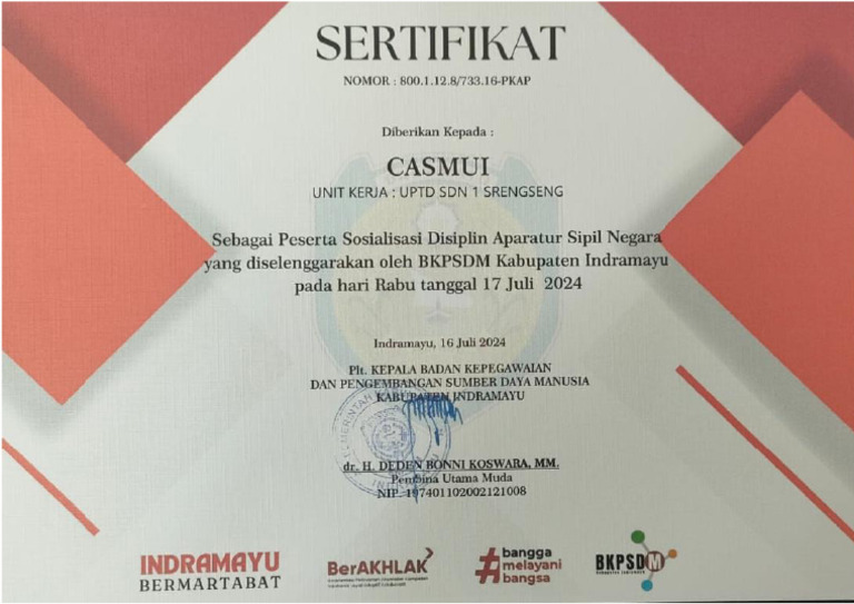 Pembinaan Disiplin ASN 2024 | PDF