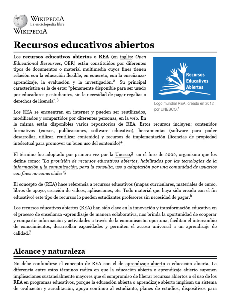 Recursos Educativos Abiertos | PDF