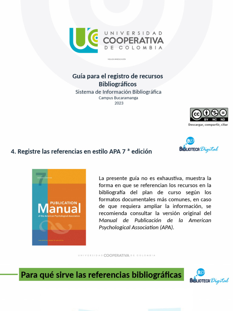 Guía de Referencias APA 7ª Edición | PDF | Estilo apa | Citación