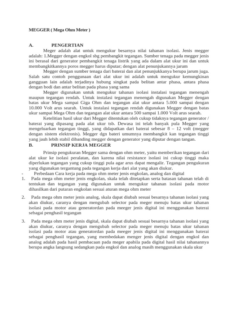 Mager TDR LDR Elcb Materi Soal | PDF