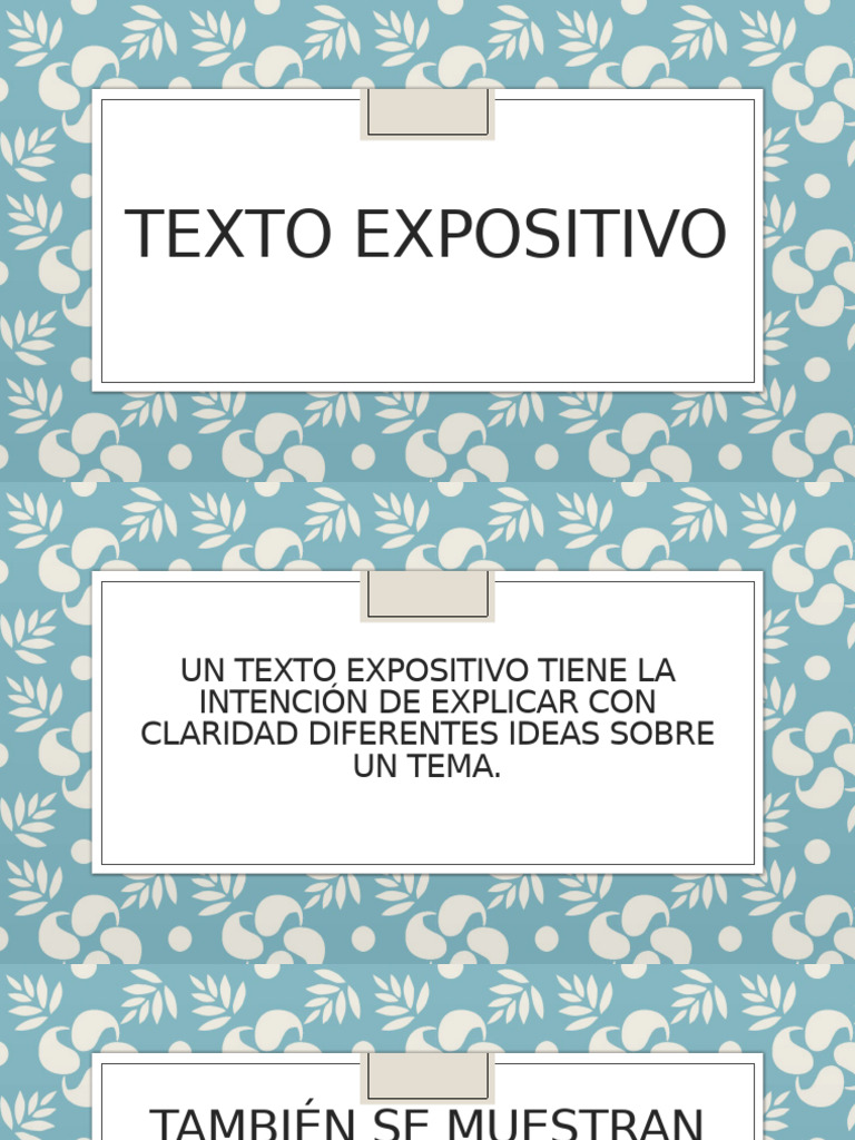 Características del Texto Expositivo | PDF