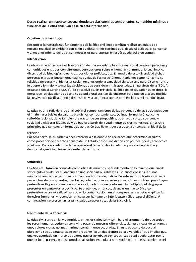 Etica Civil | PDF | Derechos humanos | Moralidad