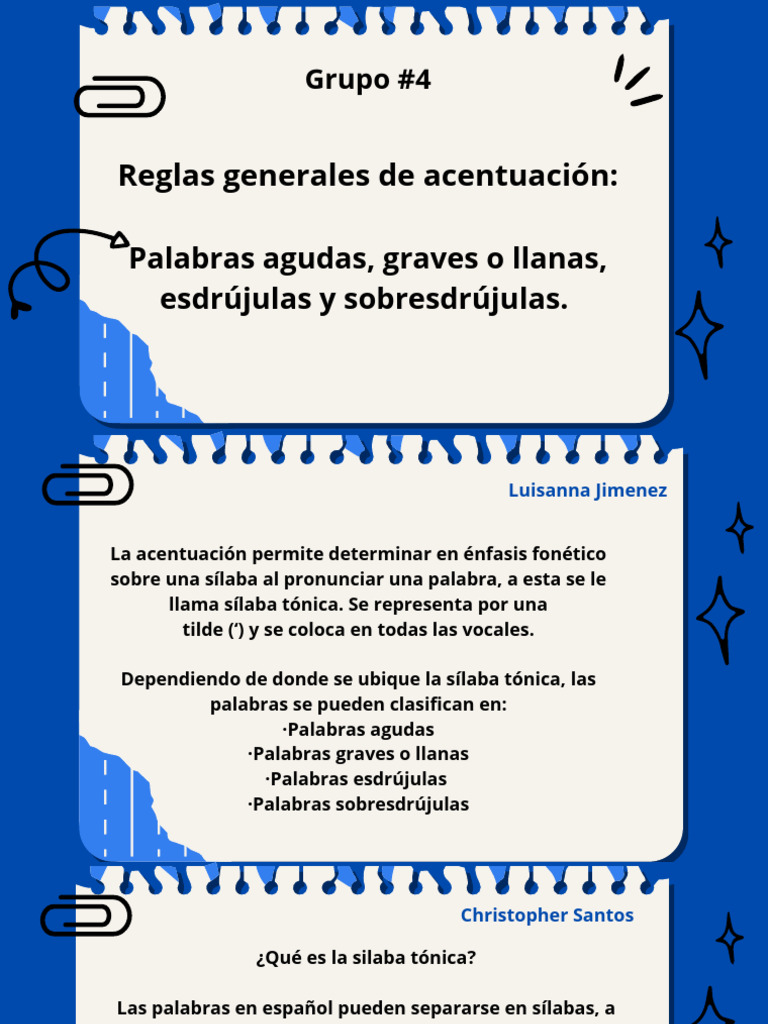 Reglas generales de acentuacion. | PDF | Voz humana | Fonología