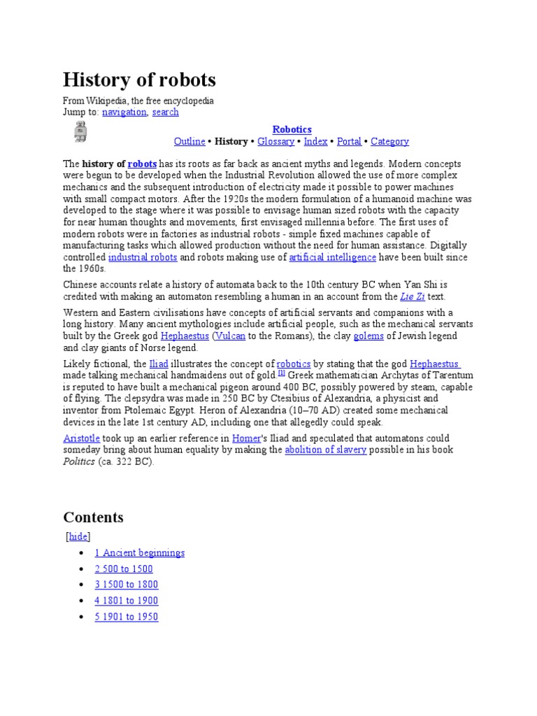 Robotics | Download Free PDF | Robot | Robotics