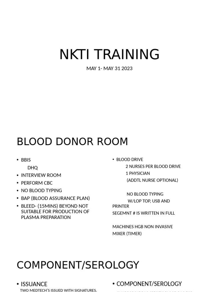 Nkti Training Slides | PDF