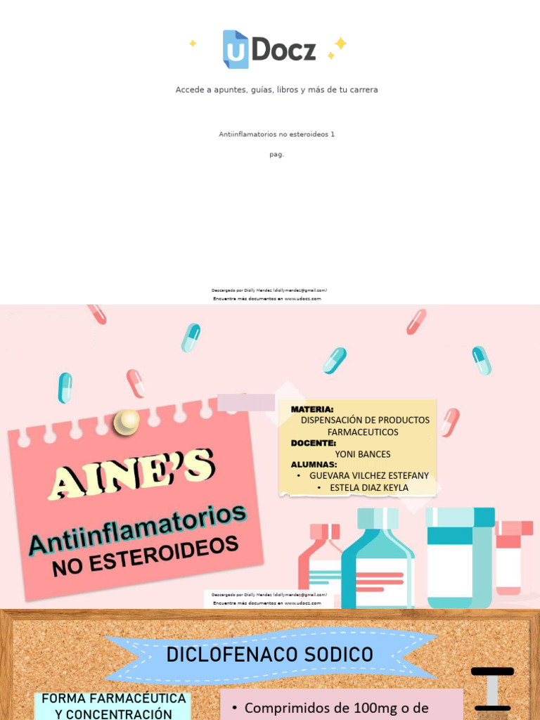 Antiinflamatorios No 640841 Downloadable 3656258 | PDF | Medicina ...