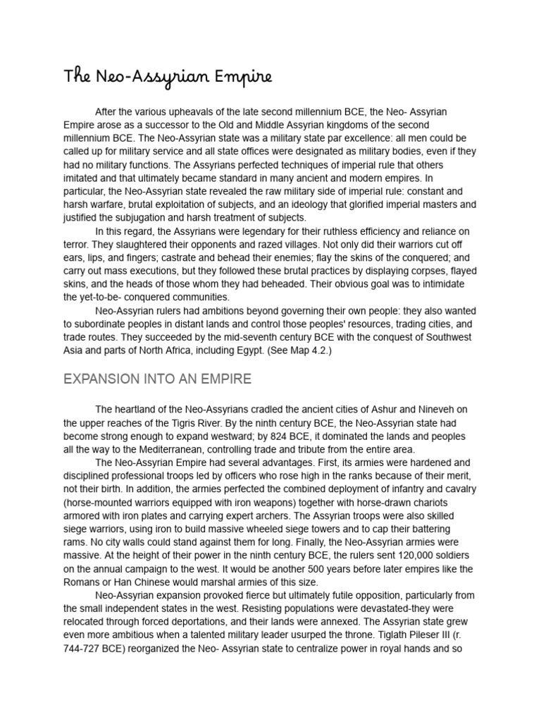The Neo-Assyrian Empire | PDF | Assyria
