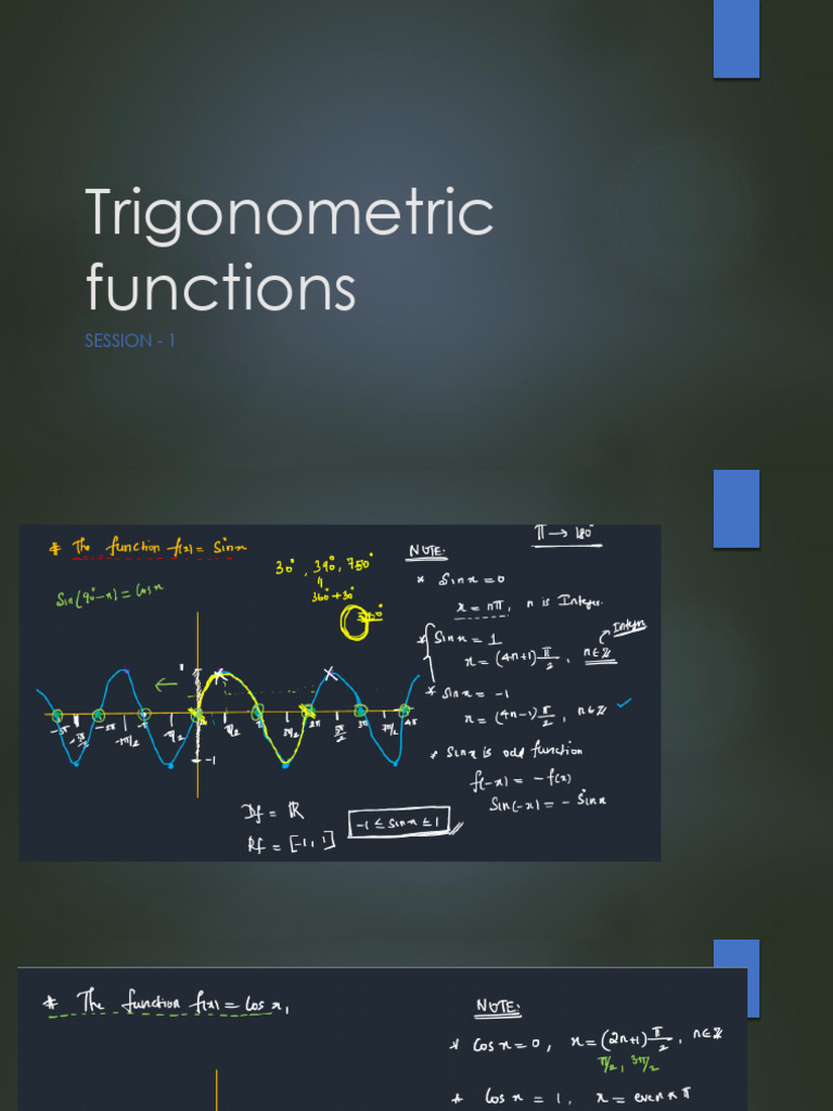 Trigonometric Functions 01 | PDF